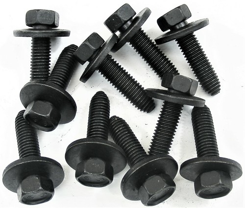 Toyota Body Bolts- M10-1.50 x 40mm Long- 15mm Hex- 28mm Washer- 10 ...