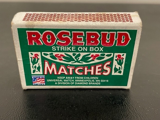 Vintage Rosebud Matches Strike on Box - empty | eBay