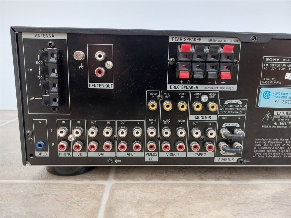 SONY STEREO FM-AM RECEIVER MODEL STR-AV970X - FOR PARTS OR REPAIR ...