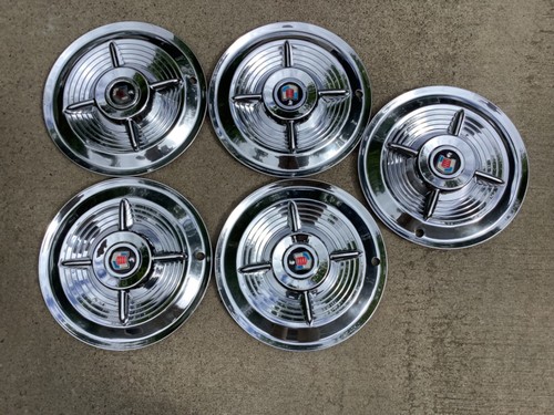 1955/56 MURCURY OEM FLIPPER BAR HUBCAPS | eBay