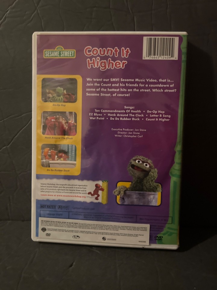 SHELF219 DVD tested~ Sesame Street Count it Higher | eBay