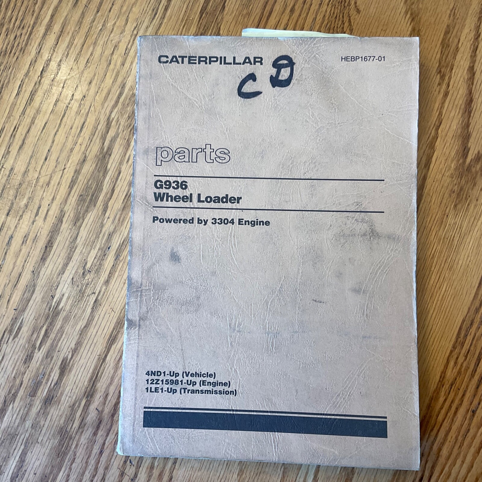 CAT Caterpillar G936 PARTS MANUAL BOOK CATALOG LIST WHEEL LOADER GUIDE ...