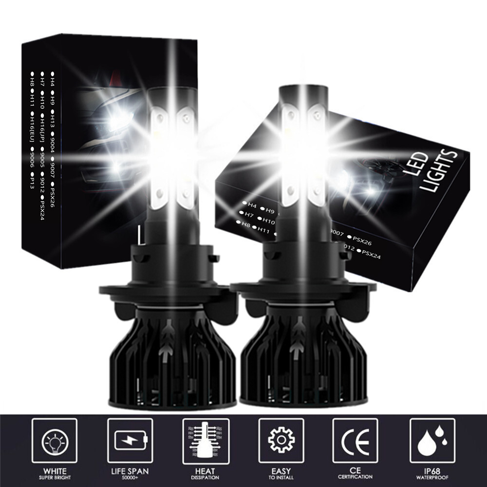 Combo 9008/H13 LED Headlight Bulbs Kit For Nissan NV1500 NV2500 NV3500 ...