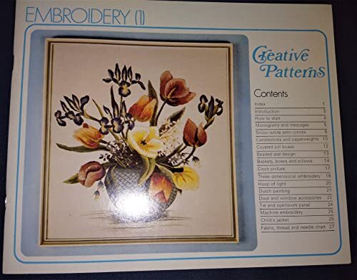 Embroidery (1) - Creative Patterns [Pamphlet] Free Shipping | eBay