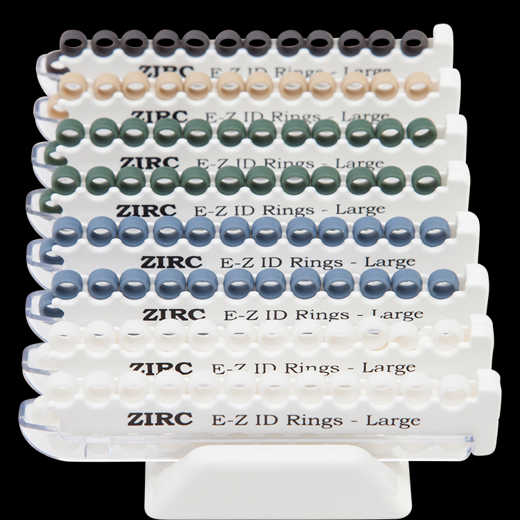 Zirc Dental 70Z210 EZ ID Instrument Rings Vibrant Large 0.75" 200/Pk | eBay