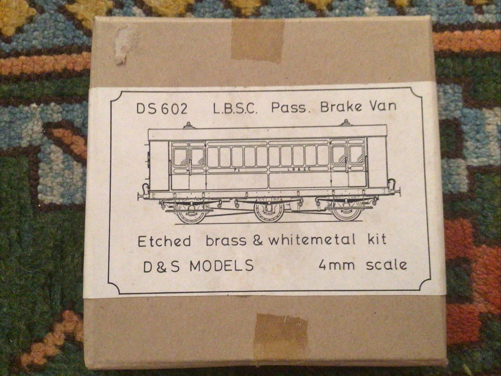 D & S 4mm OO Gauge Brass White Metal LBSC Passenger Brake Van unmade ...
