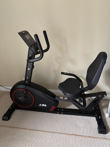 JLL RE200 Recumbent Exercise Bike for Home Cardio Workouts Black/Red ...