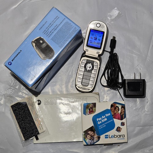 Working Motorola V197 with 1 Charger Used Tested Flip Phone Cellphone ...