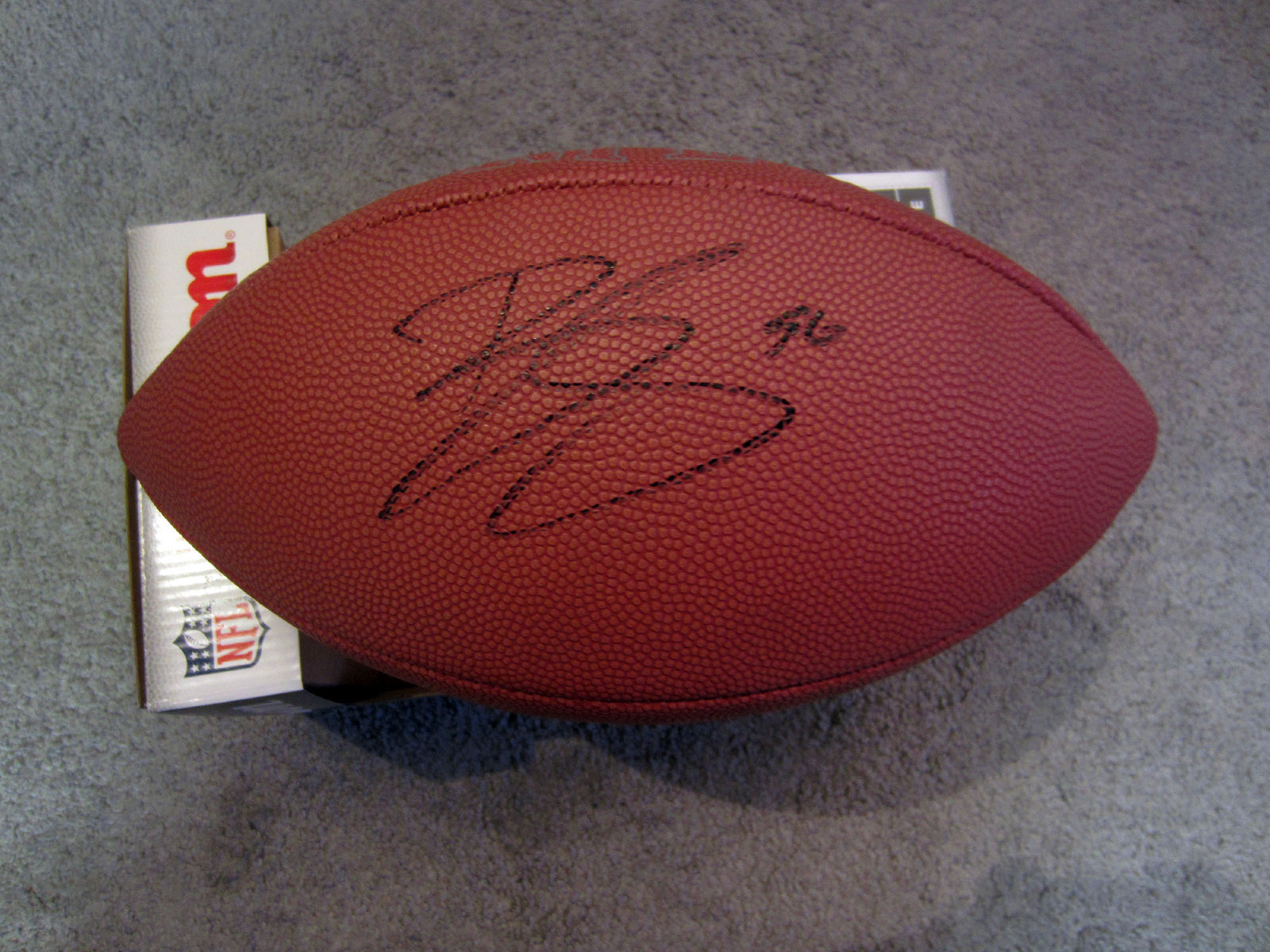 BRIAN CUSHING Houston Texans SIGNED Autographed NFL Football COA NEW | eBay