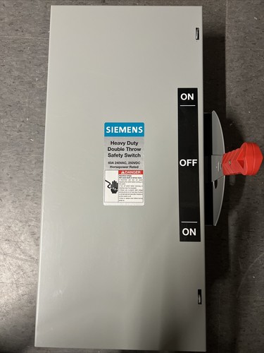 Siemens DTNF322 Heavy Duty Double Throw Safety Switch 60A 240VAC | eBay