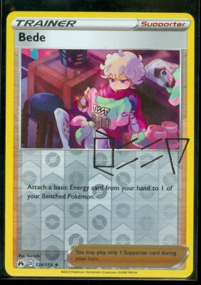 Pokemon BEDE 124/159 - Crown Zenith - RARE Rev Holo - - MINT | eBay