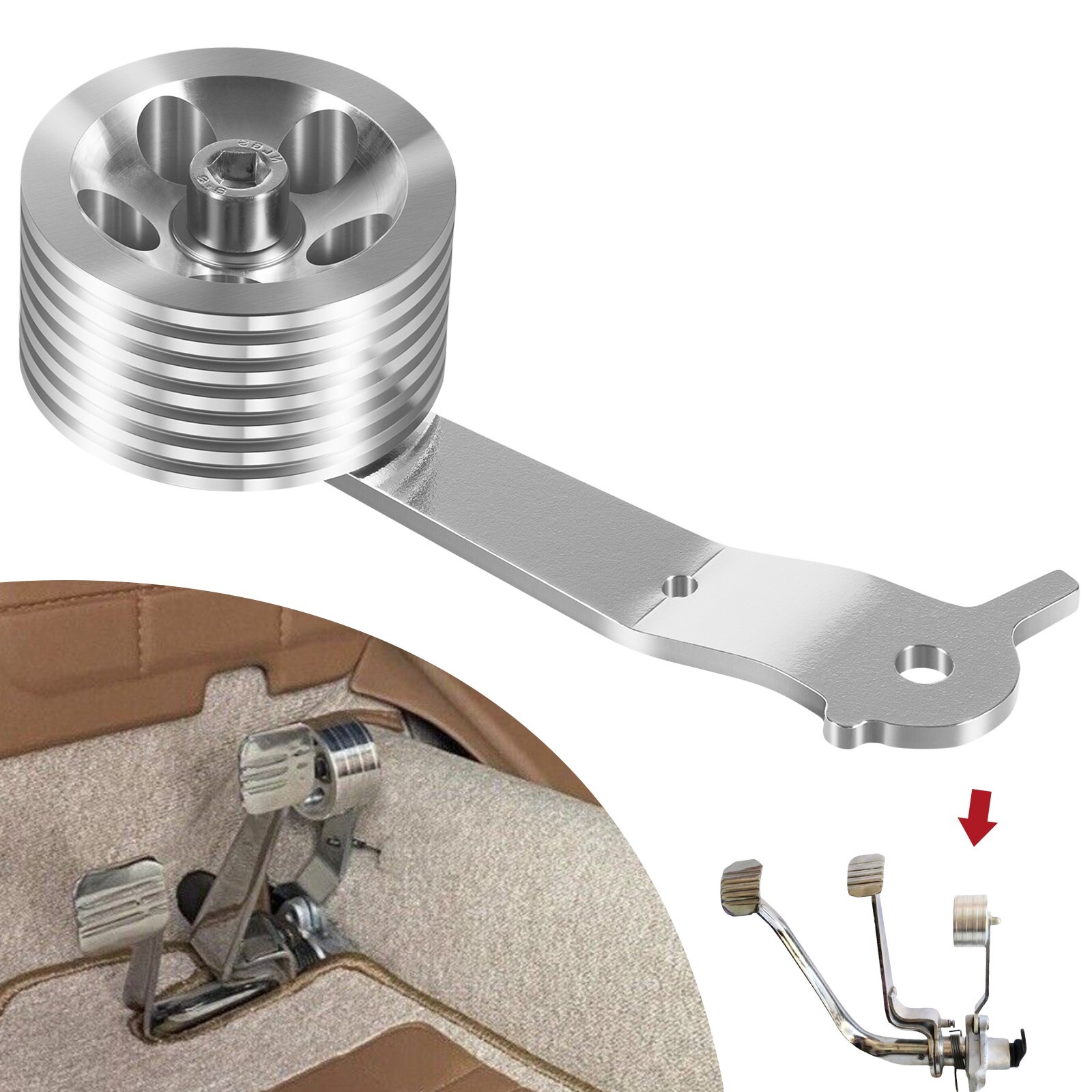 8511 Aluminum Roller Gas Pedal For Early Vw Type 1 Bug And Ghia, Dune ...