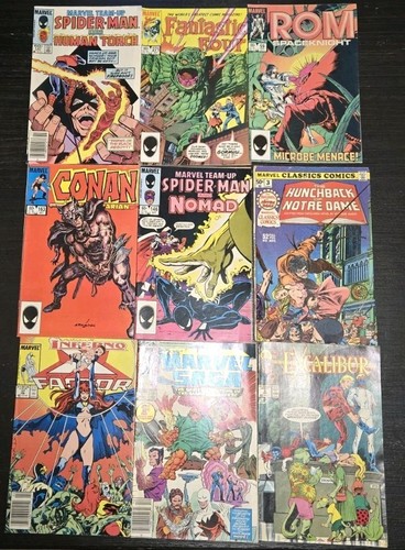 Lot Of 9 Random Vintage Marvel Comic Books | eBay