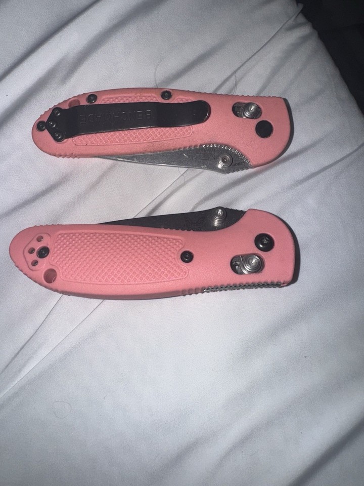 Benchmade Knives Pink Qty 2 530V New Knife Mini Gripitilian | eBay