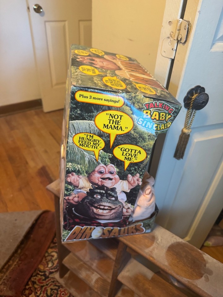 RARE NEW Vintage 1991 Disney-Hasbro Talking Baby Sinclair Plush ...