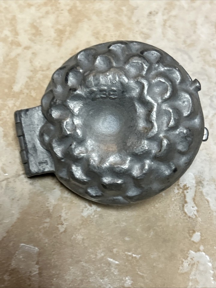 (4) Lot VTG Pewter Molds Chocolate Floral Faces 235 Variety | eBay