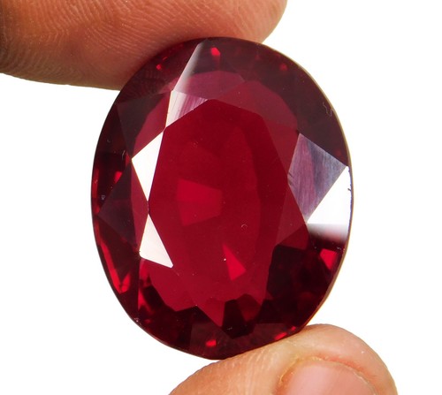 Certified 53.50 Ct_Precious Gemstone_100% Natural Mozambique Best Red ...