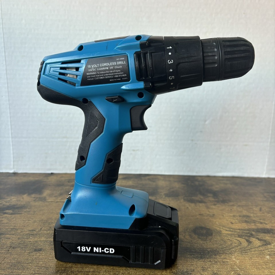 Altocraft 18 Volt Cordless Drill 241-9900 3/8” Keyless Chuck +Battery ...