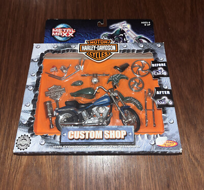 Vintage Metal Maxx Harley Davidson Custom Shop FXST Softail Standard 1: ...
