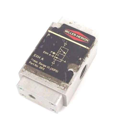 MILLER-HERION 3502 SOLENOID VALVE PRESS RANGE 15-150PSI | eBay