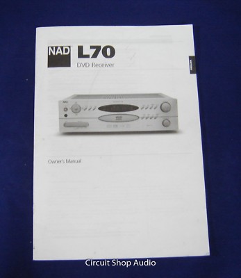 Original NAD L70 DVD Receiver Owners Manual | eBay