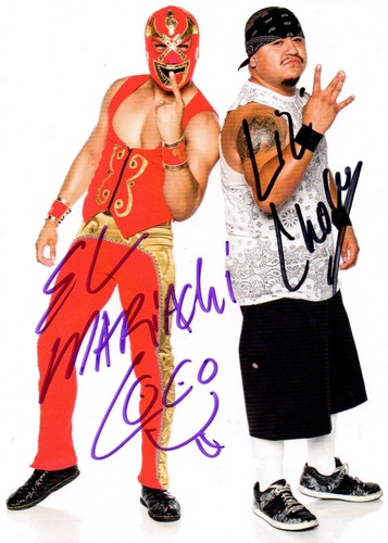 Lil Cholo Mariachi Loco Signed 5x7 Postcard Photo Lucha Underground WWE ...