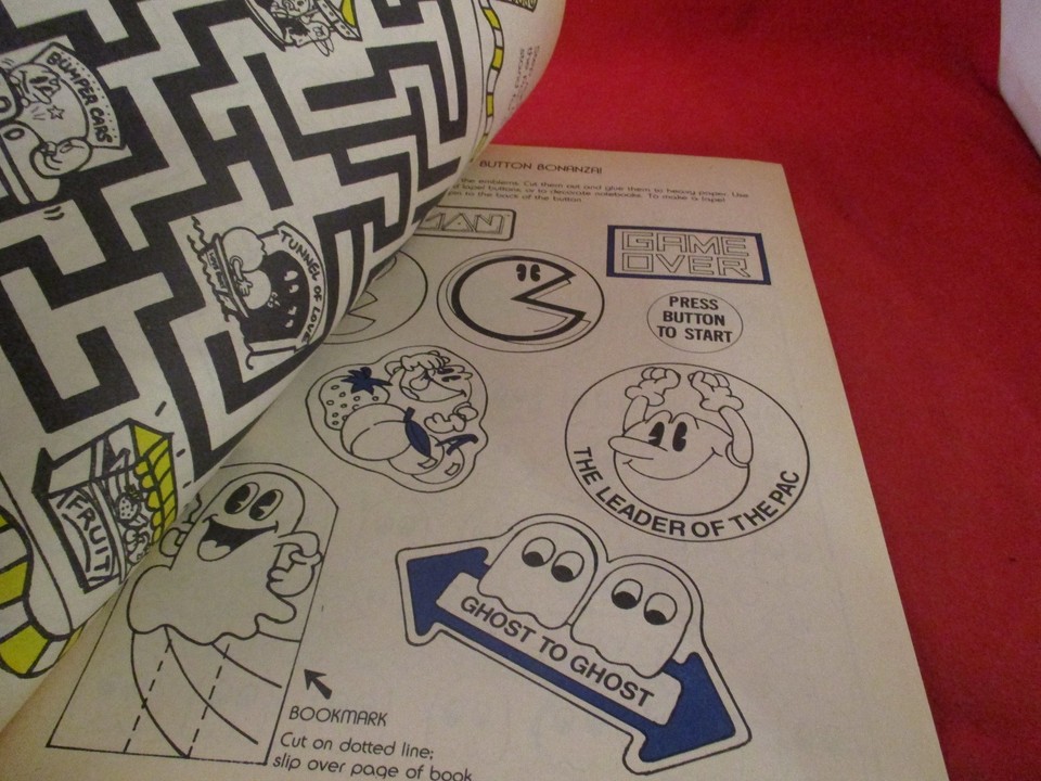 Retro Pac-Man Coloring & Activity Book 1984 Pacman Ms. Pac-Man Baby Pac ...
