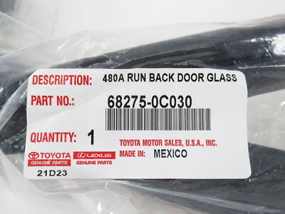 Genuine OEM Toyota 68275-0C030 Back Glass Run Rear Window Seal 2007 ...