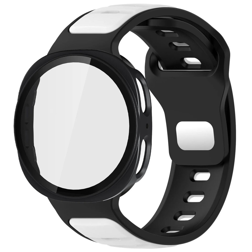 Slicone Sports Band+PC Protector Case For Samsung Watch 8 40 44mm/8 ...