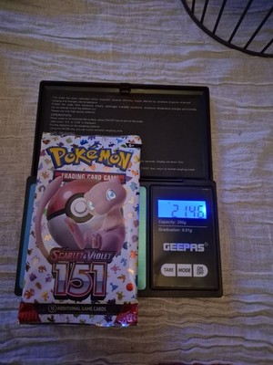 Pokemon 151 Booster Pack * English * New & Sealed Heavy 21.46g GOD pack ...