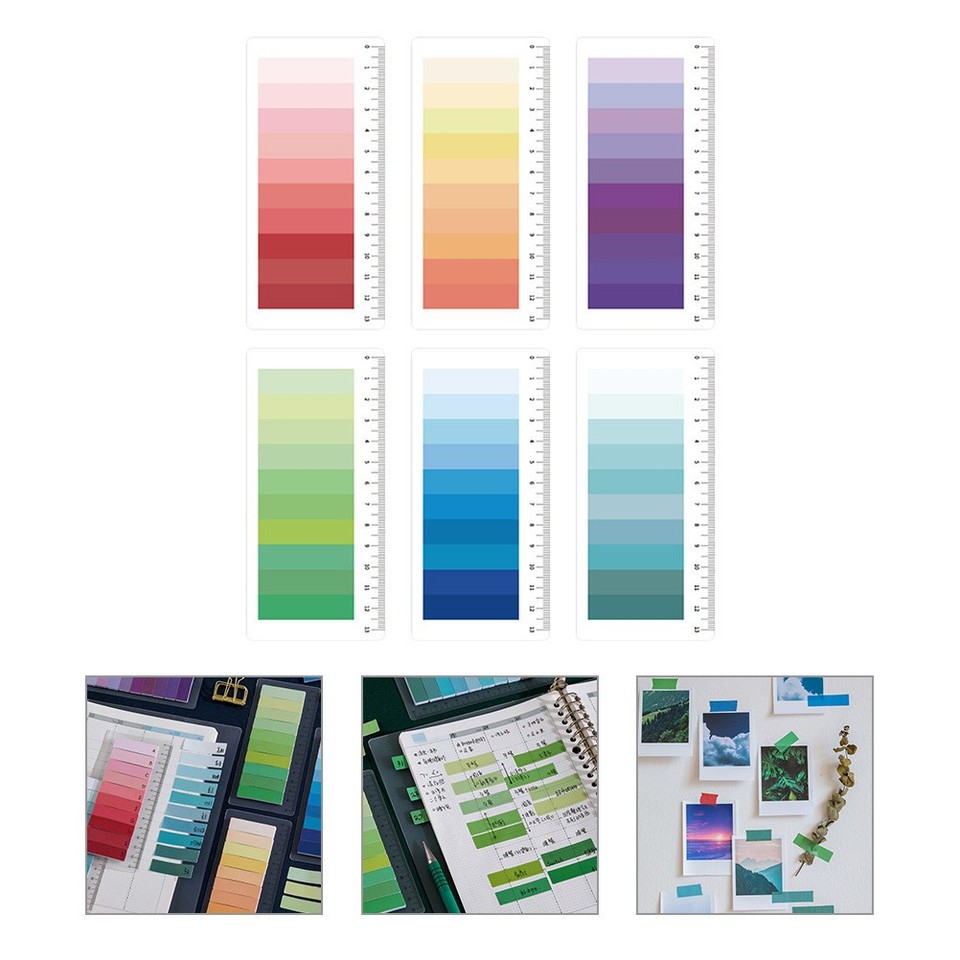 6 Sets Annotation Tabs Portable Page Markers Index for Books Sticky ...