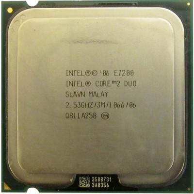 Pc Cpu Lga 775 Core 2 Duo E7200 2.53GHz Sla95 Lga775 Processor Socket ...