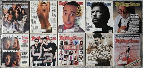 LOT OF TEN CONSECUTIVE ROLLING STONE MAGAZINES Issues 612-622, dated 9/ ...