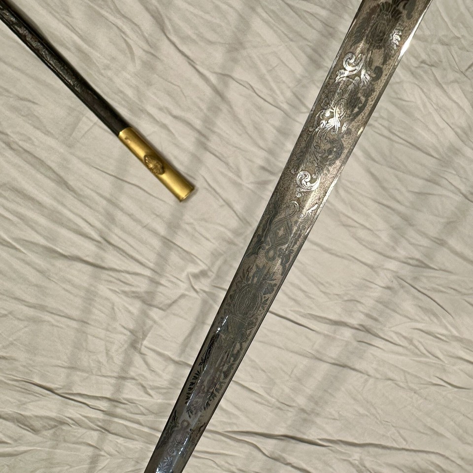 Napoleonic Era c1800 French German Epee Court Sword Acid Etched | eBay