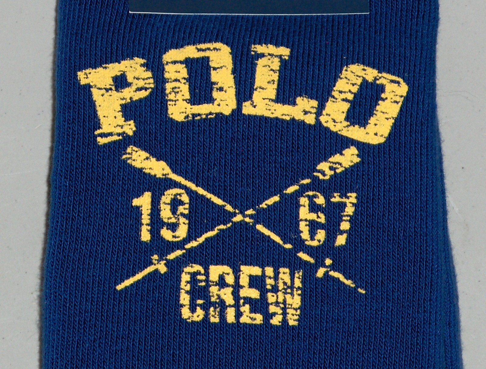 POLO RALPH LAUREN Men's Cotton 1967 Rowing Crossing Oars Crew Socks ...