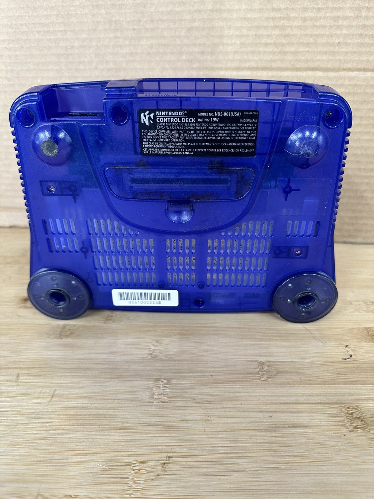 Nintendo 64 N64 Grape Funtastic Console with Controller and Cables ...