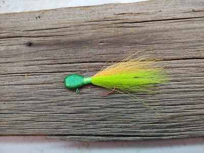 6 Bucktail Jigs, 3/4 oz 4/0 Sickle Hook - Lake Erie Walleye Fishing ...