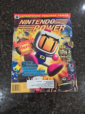 Nintendo Power Volume 111 Bomberman Hero Magazine Poster Pokemon Power ...