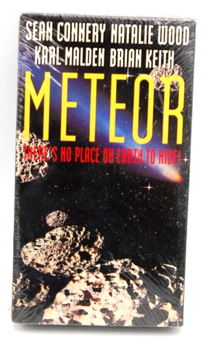 Vintage SCIFI Classic Meteor VHS SEALED Sean Connery Natalie Wood Karl ...