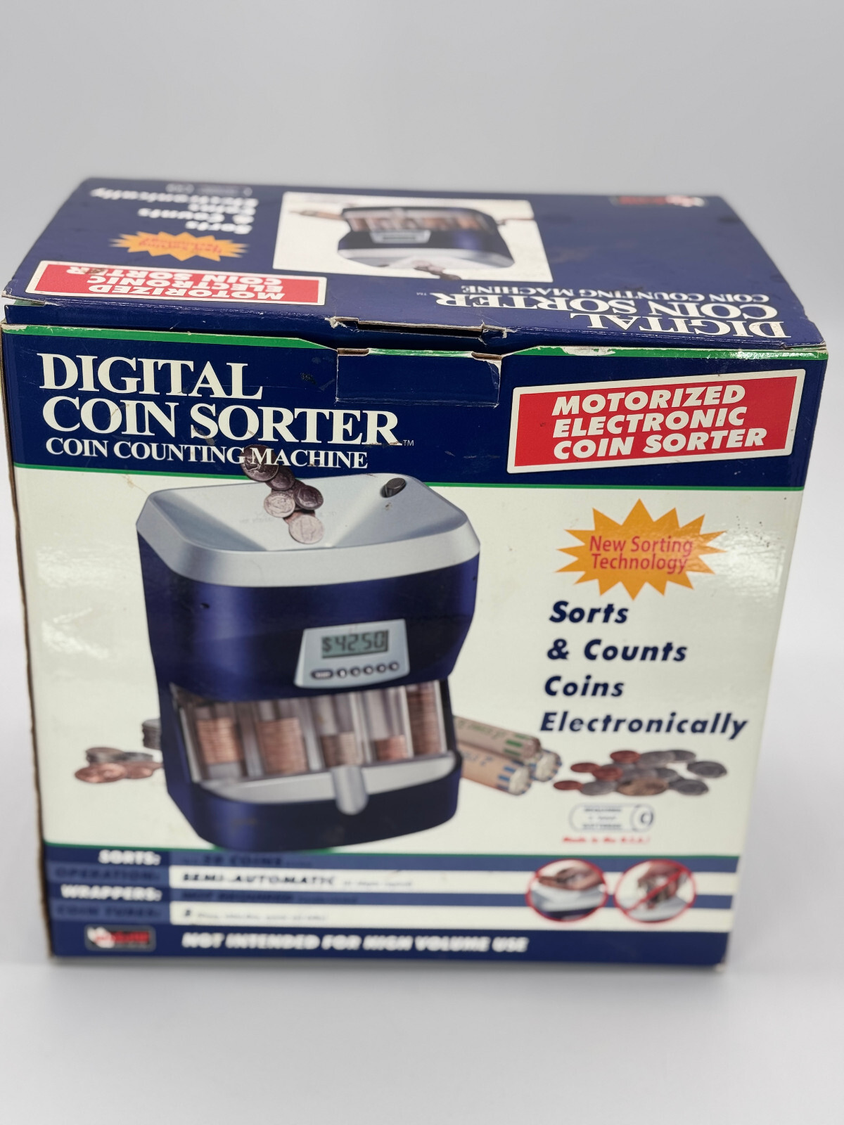 Magnif Semi Automatic Digital Coin Sorter Stacker Counting Machine ...