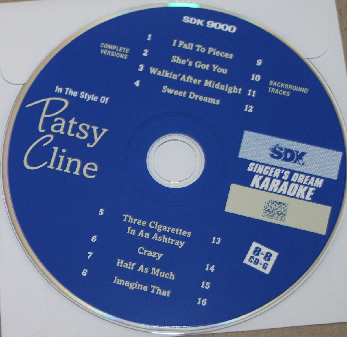 PATSY CLINE KARAOKE CD+G SDK9000 I FALL IN PIECES + MULTIPLEX NEW IN ...
