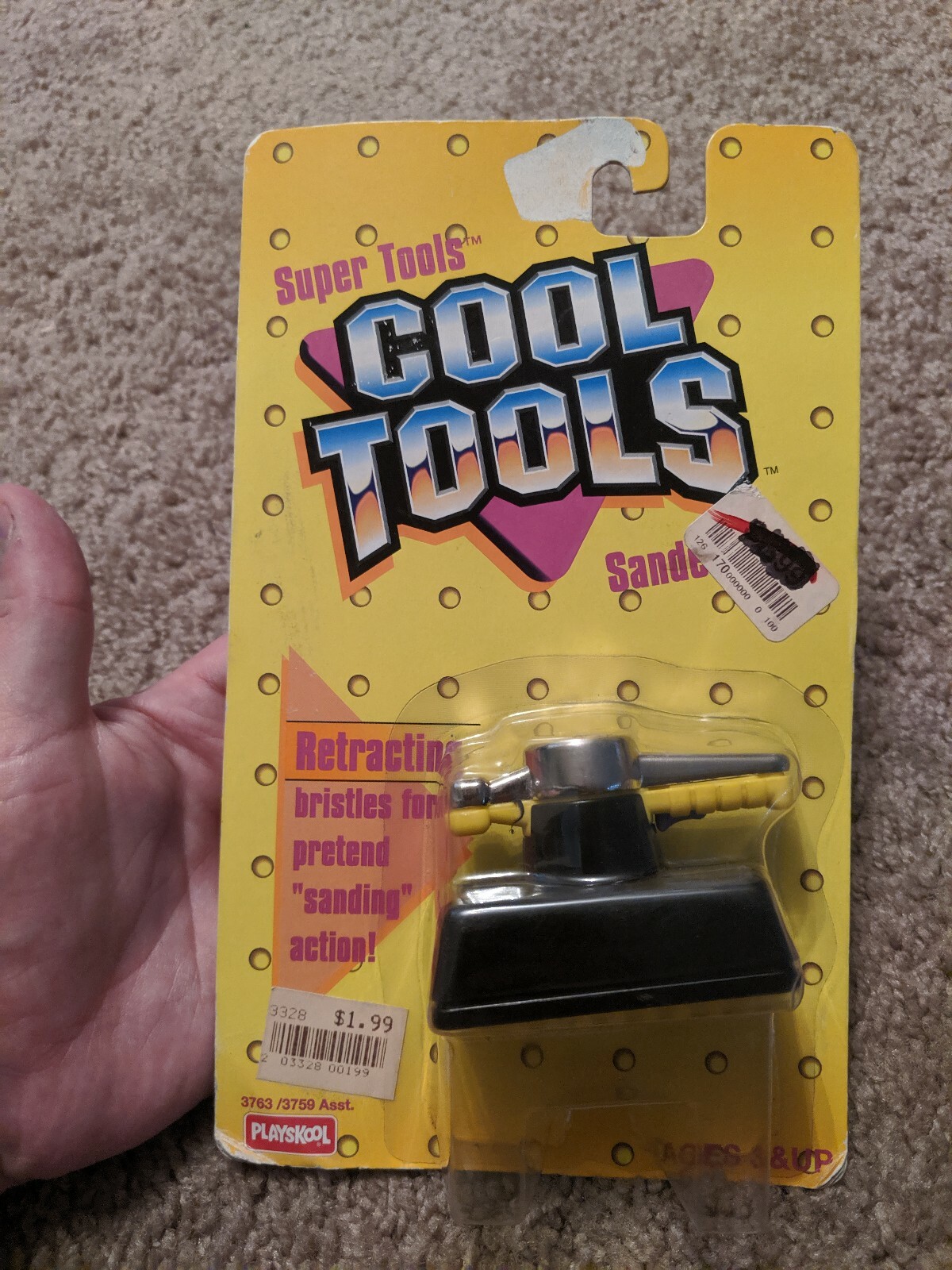 Vintage Playskool Super Cool Tools Sander 1993 Sealed On Card BRAND NEW ...