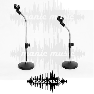 Desktop Adjustable Microphone Mic Stand Heavy Base Flexiable Gooseneck ...