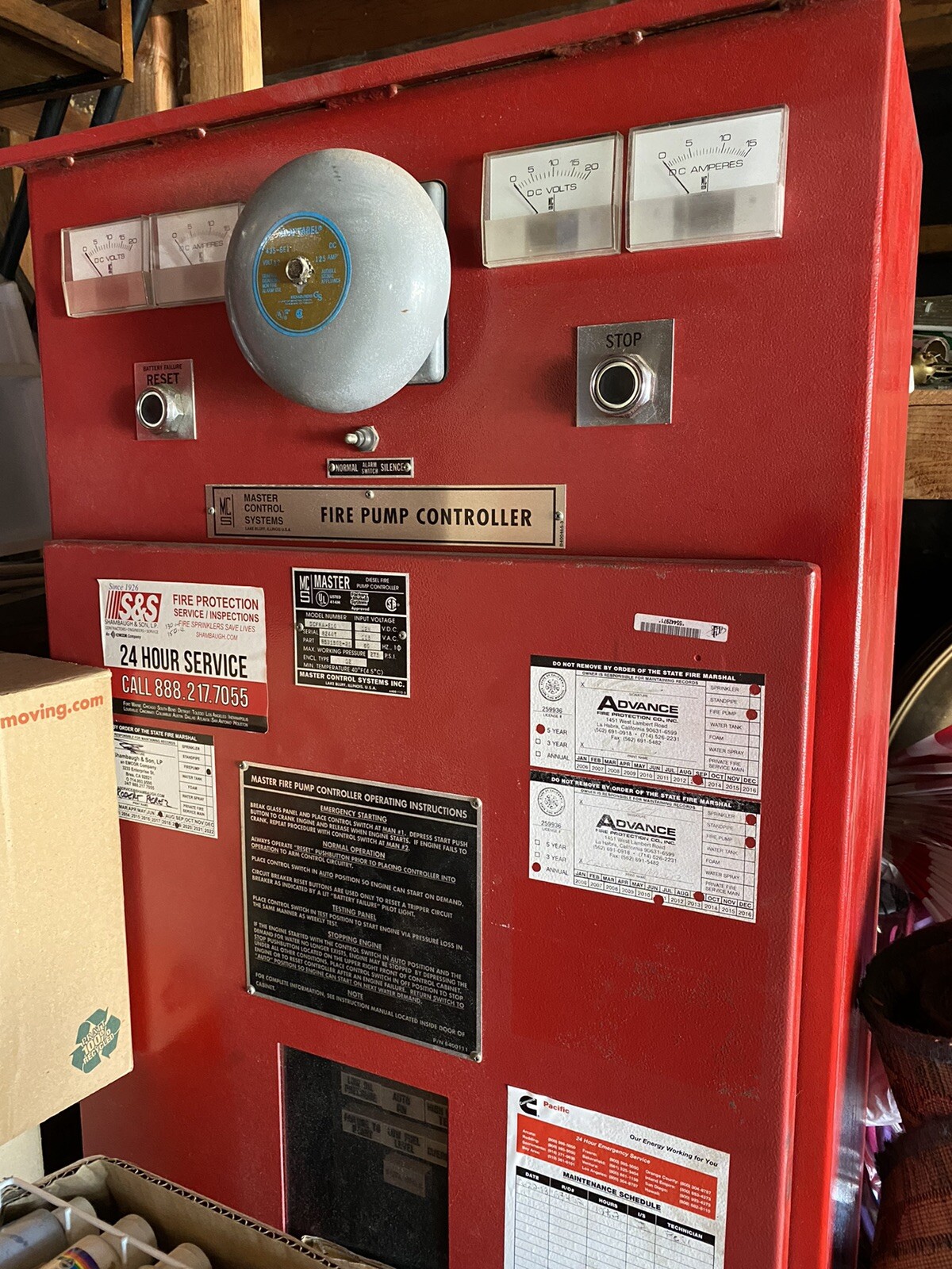 Used Master Control Systems DCFRA-E10 Fire Pump Controller | eBay