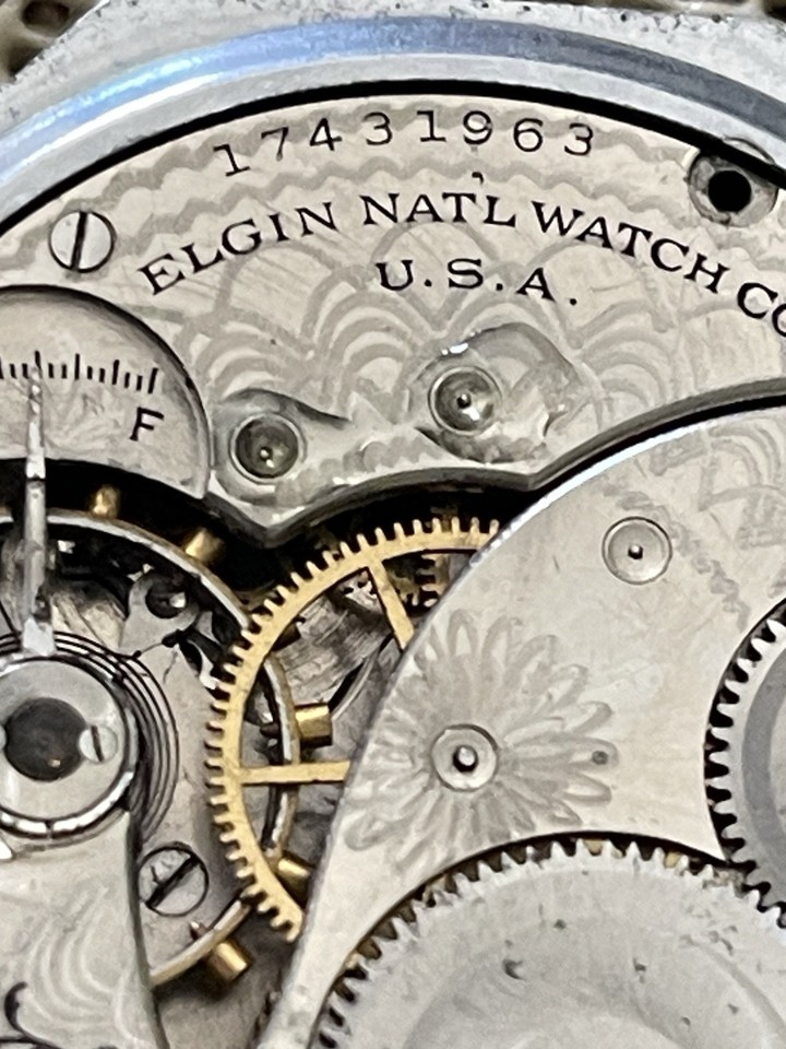 1914 Elgin Pocket Watch Octagon Case Grade 301 Model 2 Sidewinder 12s ...