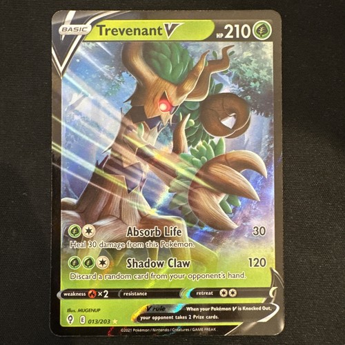 Pokemon Evolving Skies Trevenant v Half Art #013/203 | eBay