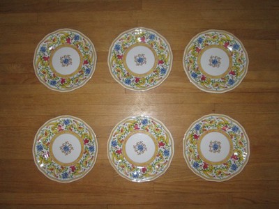 Set of 6 New SUR LA TABLE Floreale Melamine 9 Inch Luncheon Plates | eBay