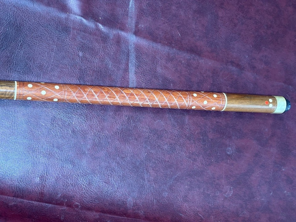 Vintage Imperial Pool Cue 57” Billiard Stick Beautiful Hand Carved Wood ...
