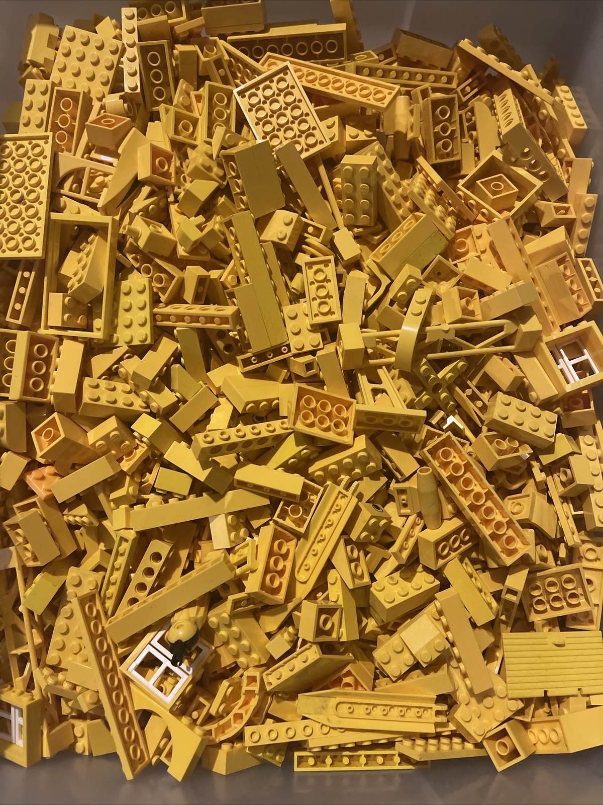 Lego Yellow Color Sorted Bricks Pieces Plates Parts Bulk Assorted Lot 2 ...