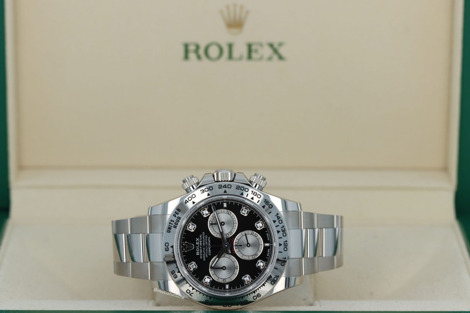 Rolex 126509 Cosmograph Daytona 18kt White Gold Bright Black & Steel ...